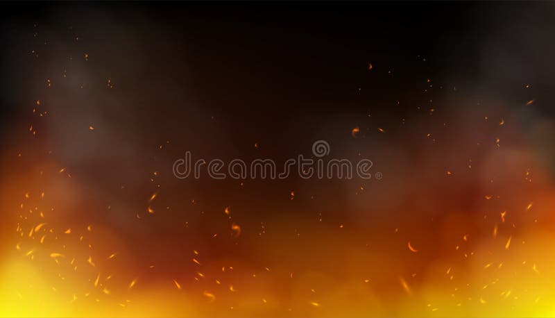 Fire Smoke. Isolated Vector I Stock Illustration - Illustration of ...