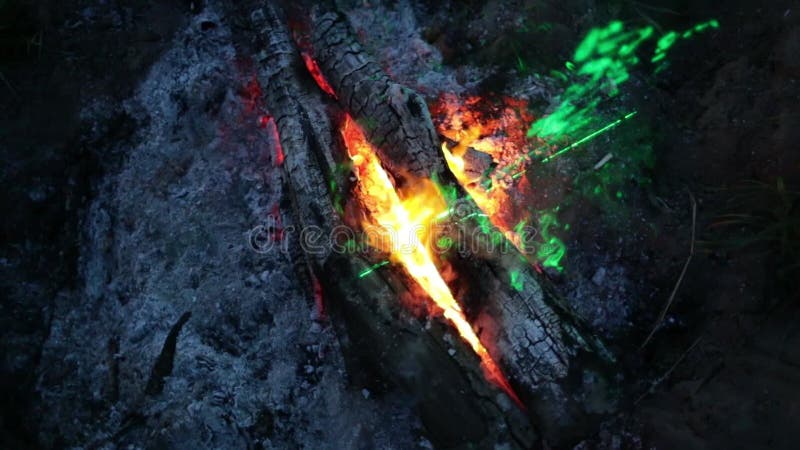 Green Laser Beam Reading or Writing Data on Rotating Cd or Dvd Disc ...