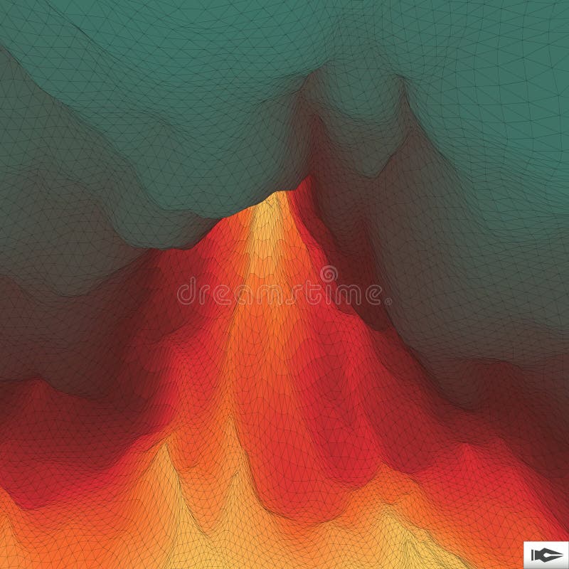 The Fire with Smoke. Mosaic. Vector Illustration Stock Vector ...