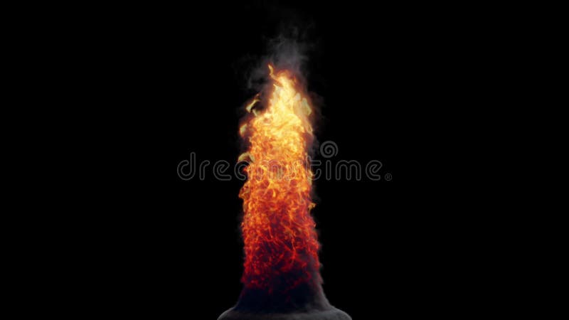 Fire Tornado Isolated, Green Screen Chromakey, Seamless Loop Stock ...