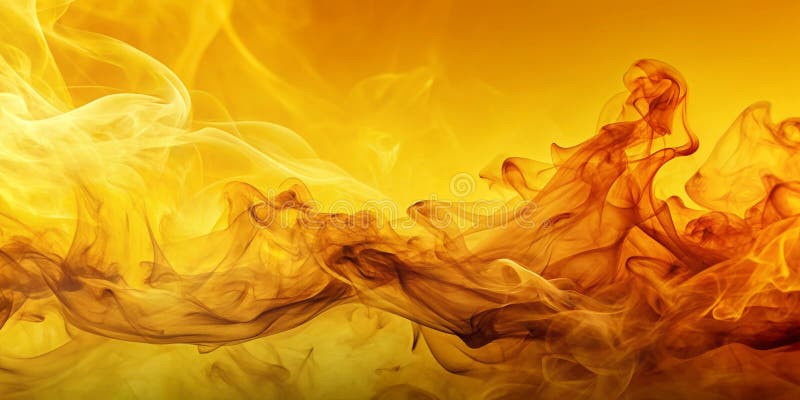 Fire and Smoke Translucent Background Translucent Yellow Fire Abstract ...