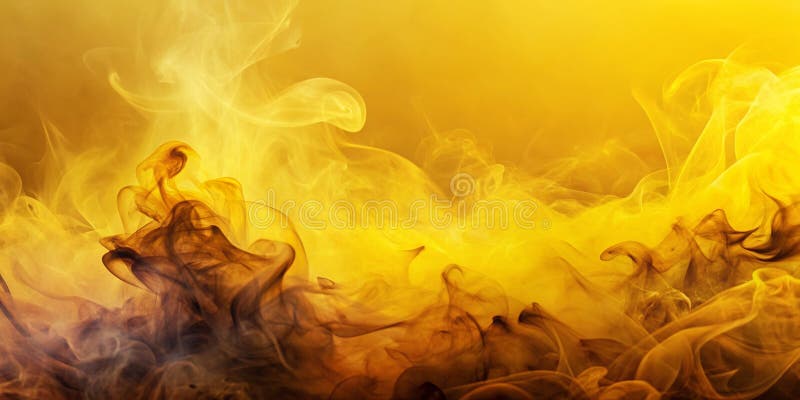 Fire and Smoke Translucent Background Translucent Yellow Fire Abstract ...