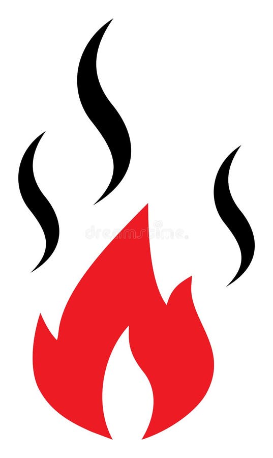 Fire Smoke - Vector Icon Illustration Stock Vector - Illustration of ...