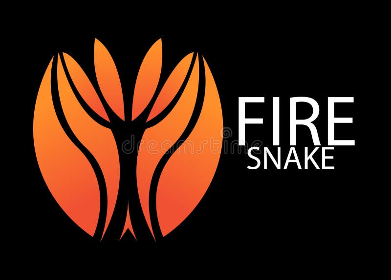 FIRE SNAKE LOGO stock illustration. Illustration of illustrations ...