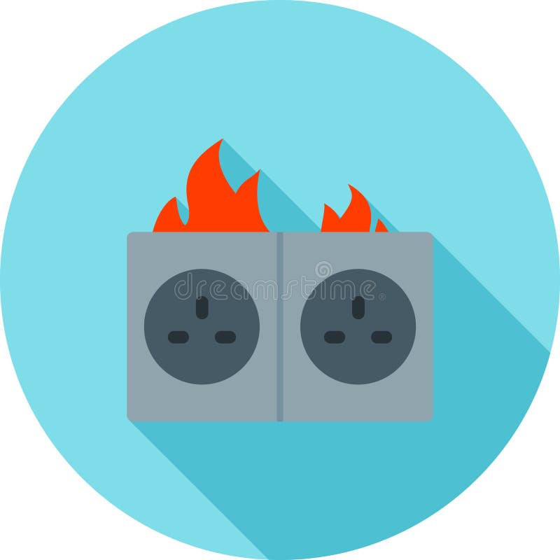 Electric Short Circuit. Faulty Damaged Cable. Fire from Overload ...