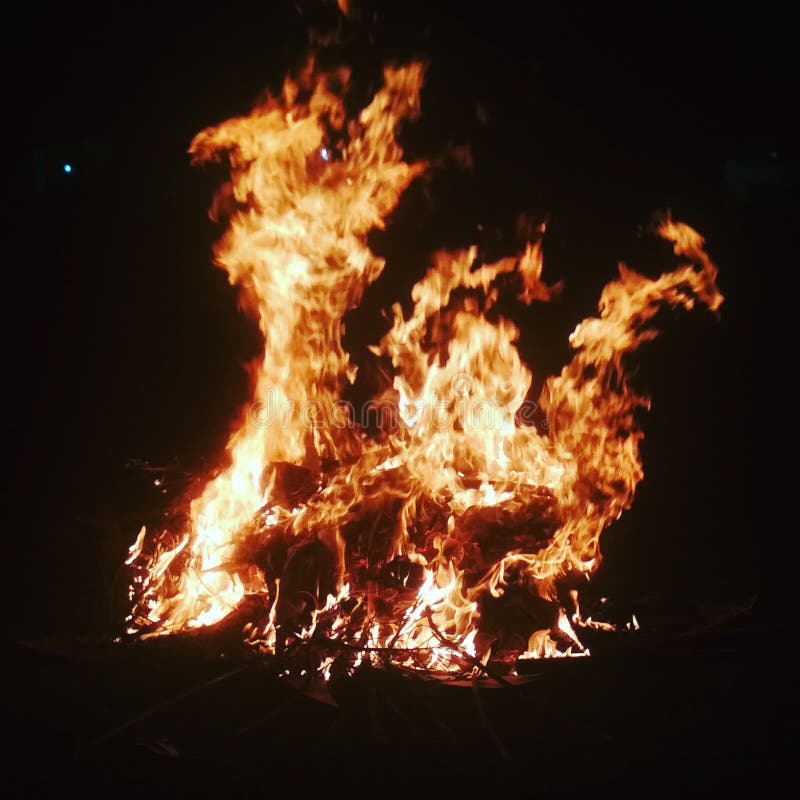 Fire is the Source of Life, Unique and Eternal Stock Photo - Image of ...