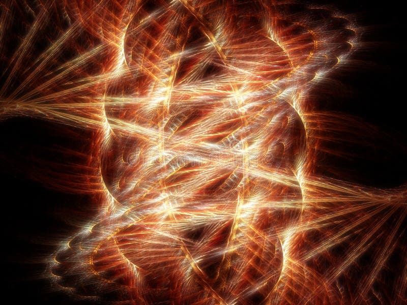 Galactic Space Fractal Background Stock Illustration - Illustration of ...