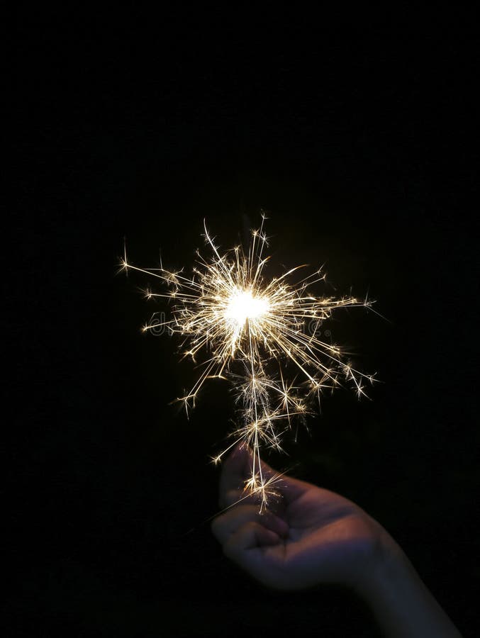 Spark of Black Background - Computational Graphic Stock Image - Image ...