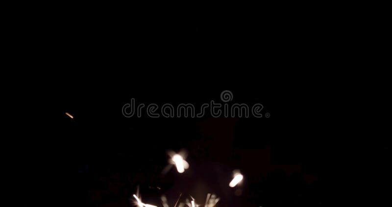 Fire Spark Isolated on Dlack Dackground Stock Footage - Video of bengal ...