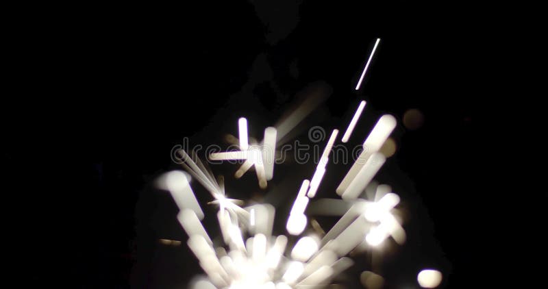 Fire Spark Isolated on Dlack Dackground Stock Footage - Video of bengal ...