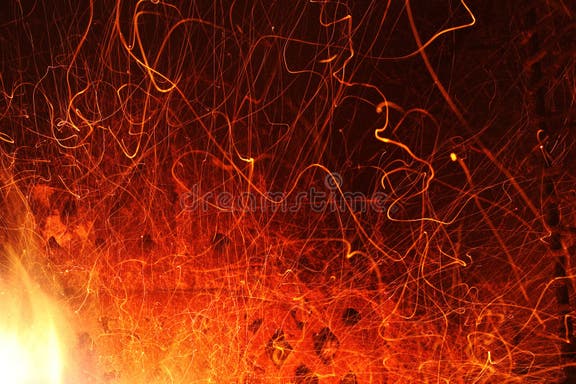 Fire sparkles stock image. Image of explosion, spark, closeup - 2651173
