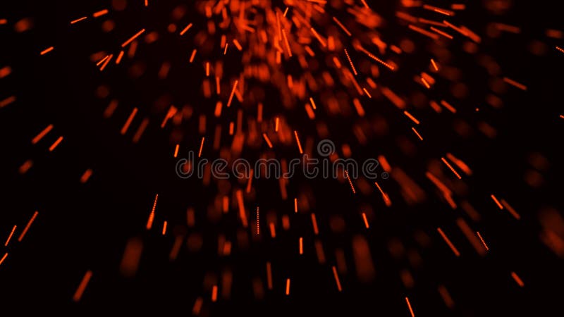 Fire Sparks Background. Burning Red Sparks. Fire Flying Sparks. Blurred ...