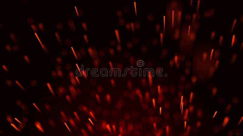 Fire Sparks Background. Burning Red Sparks. Fire Flying Sparks. Blurred ...