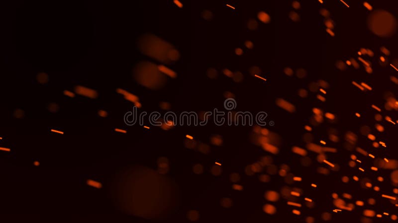 Fire Sparks Background. Burning Red Sparks. Fire Flying Sparks. Blurred ...