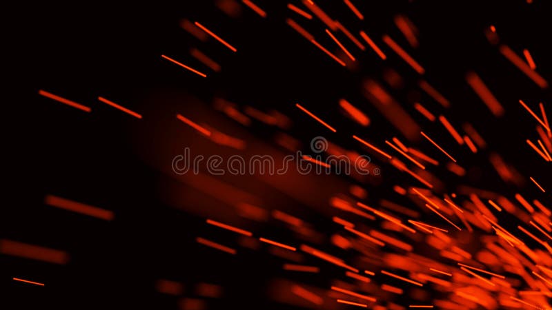Fire Sparks Background. Burning Red Sparks. Fire Flying Sparks. Blurred ...