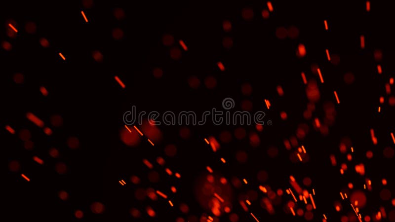 Fire Sparks Background. Burning Red Sparks. Fire Flying Sparks. Blurred ...