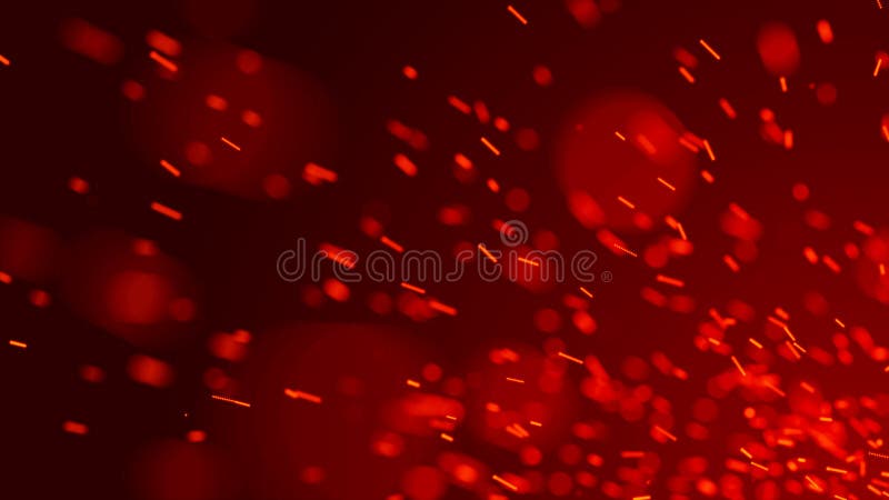 Fire Sparks Background. Burning Red Sparks. Fire Flying Sparks. Blurred ...