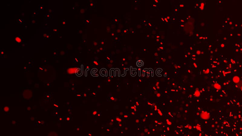 Fire Sparks Background. Burning Red Sparks. Fire Flying Sparks. Blurred ...