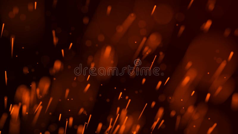 Fire Sparks Background. Burning Red Sparks. Fire Flying Sparks. Blurred ...