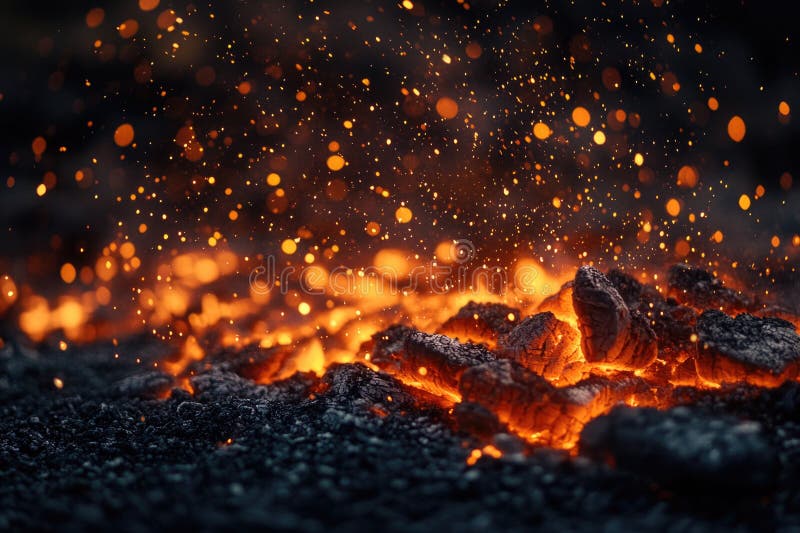 Fire Sparks stock image. Image of fireworks, campfire - 378621617