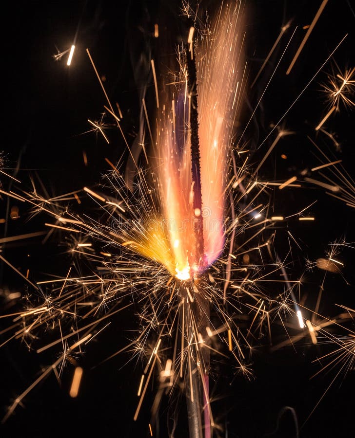 Fire and sparks stock photo. Image of background, yellow - 133588550