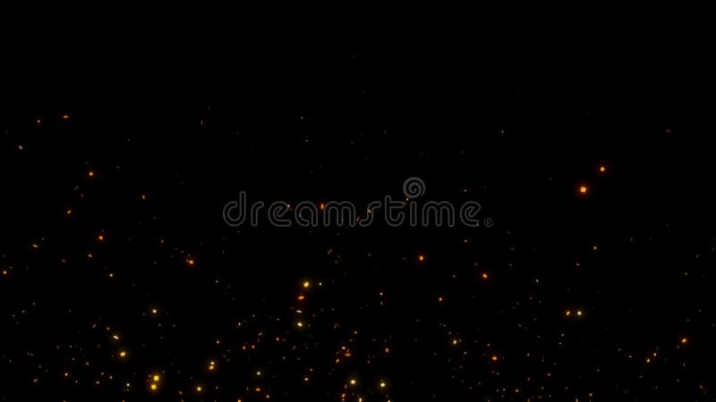 Fire Sparks Effect Fly Rising Animation Video 4k. Stock Video - Video ...