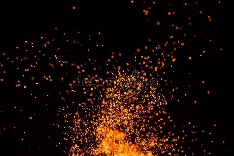 Fire Sparkles Background