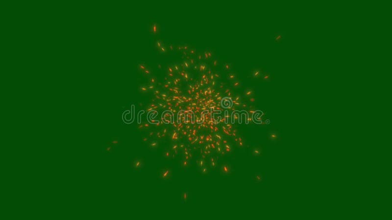 Fire Sparks Green Screen Effects Video Stock Video - Video of spark ...