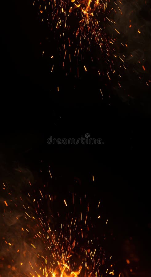 Fire Sparks Overlay in Portrait Format, Perfect for Striking Visual ...