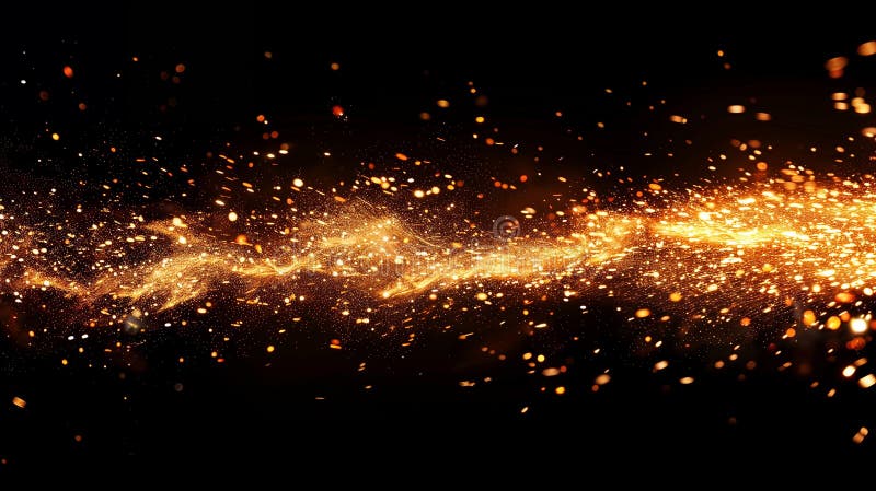 Fire Sparks Trail Isolated stock photo. Image of orange - 326232508