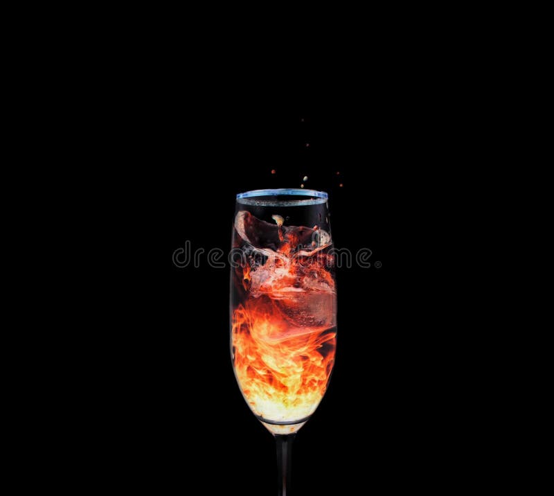 Fire Splash stock photo. Image of light, black, cool - 15980996