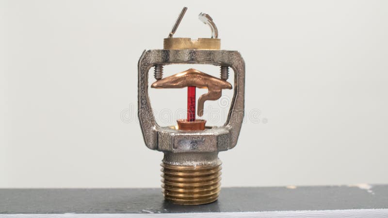 Fire Sprinkler Heads with Fusible Links and Frangible Bulbs Stock Photo ... Fire Sprinkler Heads with Fusible Links and Frangible Bulbs Stock Photo ...