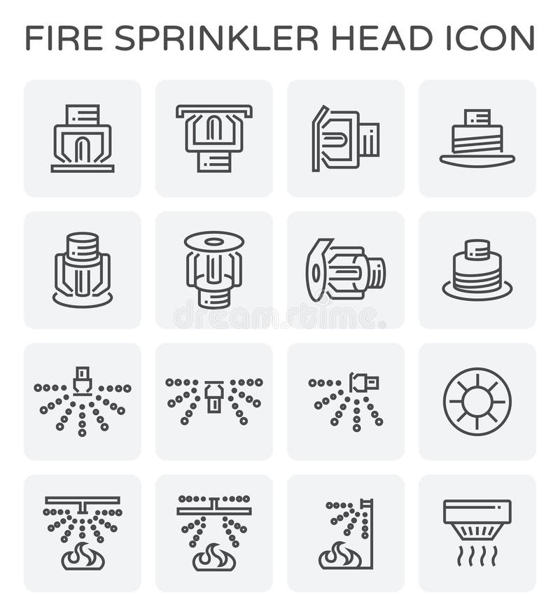 Fire sprinkler icon stock illustration. Illustration of background ...