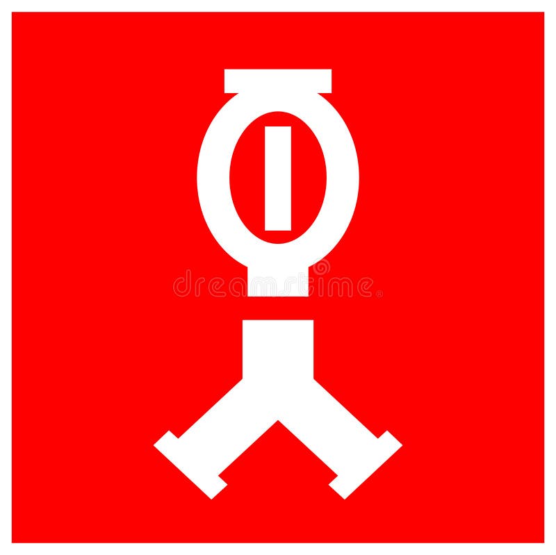 Fire Sprinkler Symbol Sign, Vector Illustration, Isolate on White ...