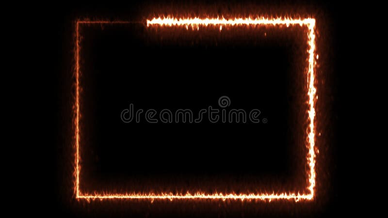 Fire square stock illustration. Illustration of flare - 260404002