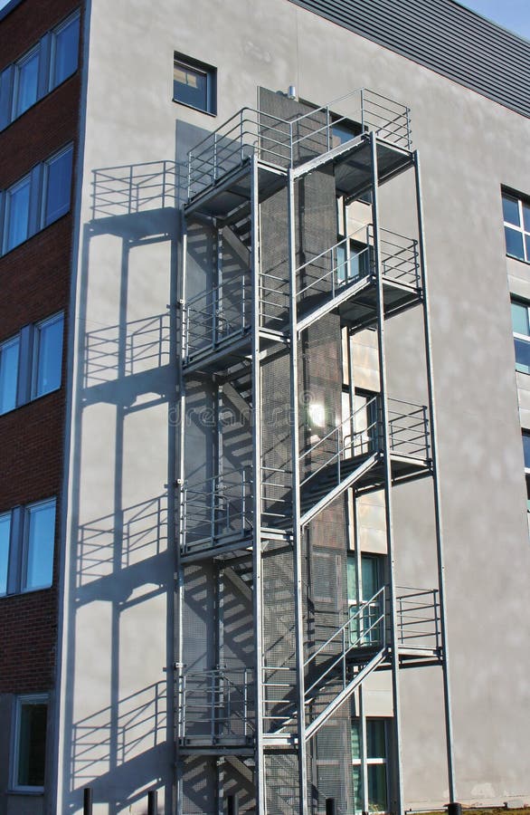Fire stairs stock image. Image of rescue, save, iron - 88772915