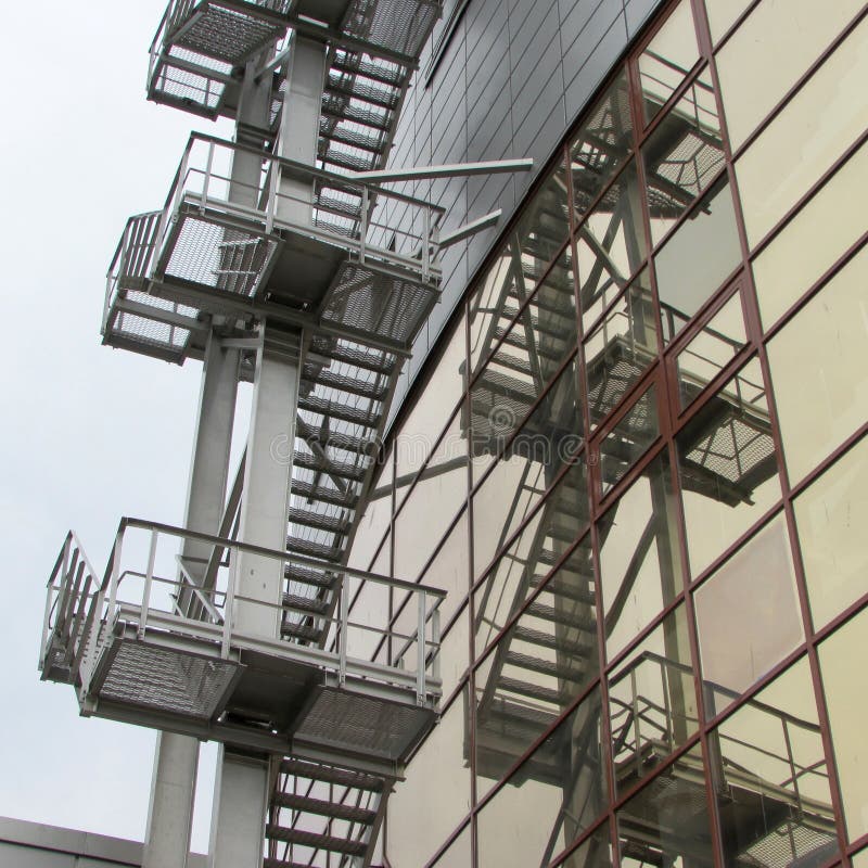 Fire stairs stock photo. Image of construction, building - 54544334