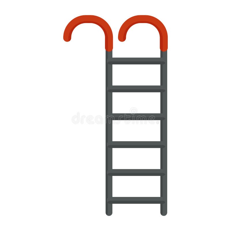 Fire stairs on white stock vector. Illustration of profession - 89465483