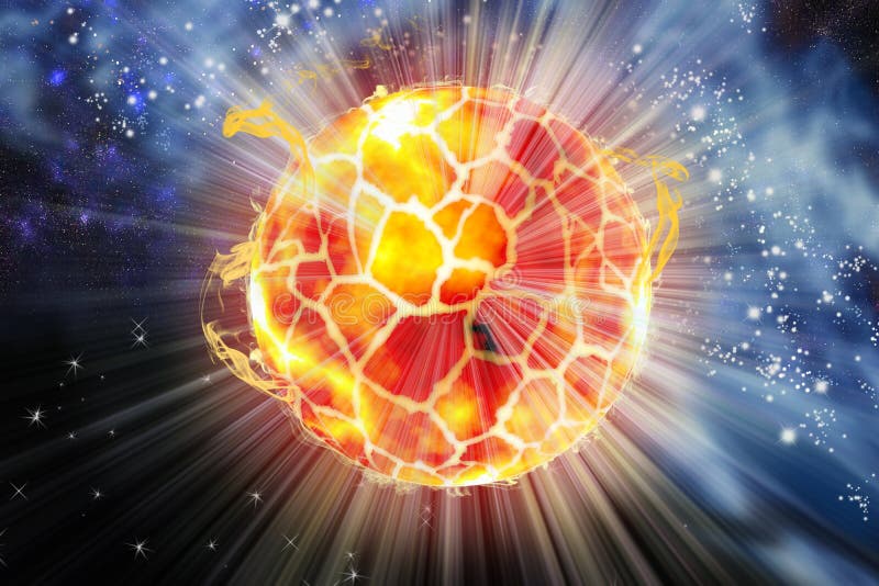 Star explosion stock illustration. Illustration of burning - 3948713