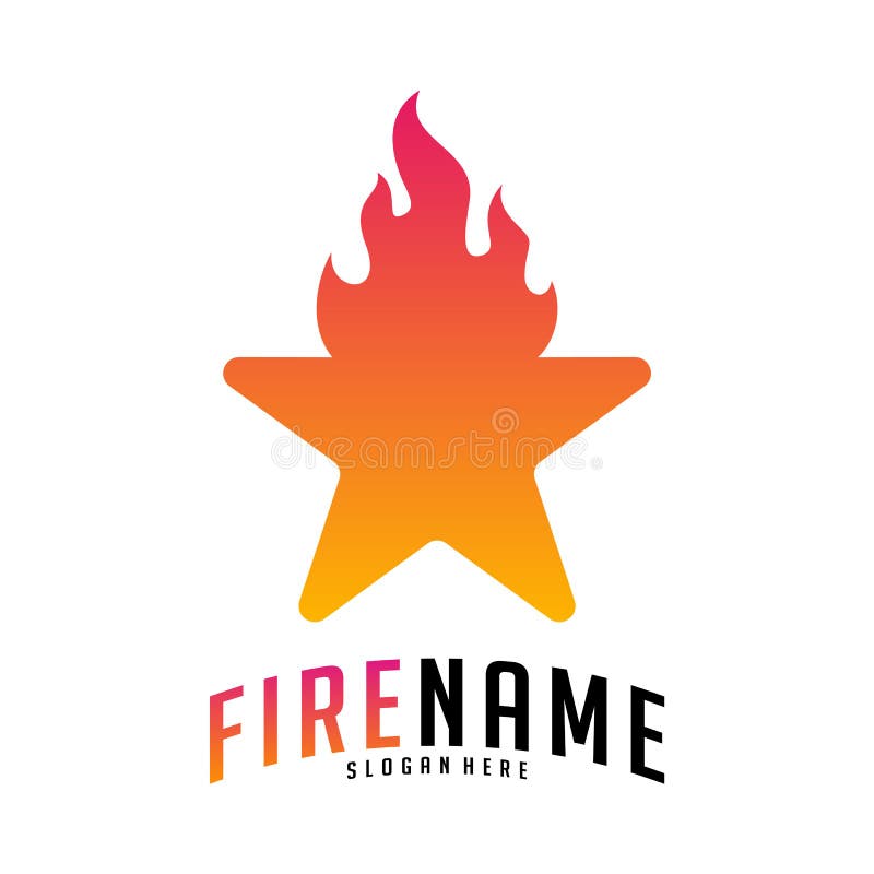 Fire Stars Logo Vector. Logo Design Inspiration Vector Icons Stock ...