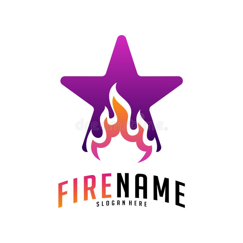 Fire Stars Logo Vector. Logo Design Inspiration Vector Icons Stock ...