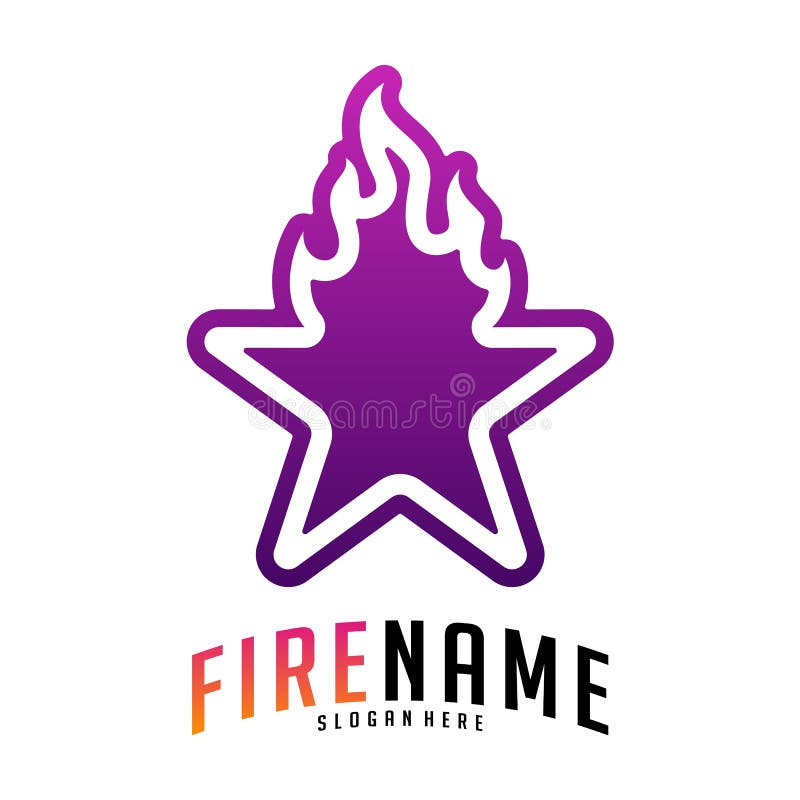 Fire Stars Logo Vector. Logo Design Inspiration Vector Icons Stock ...
