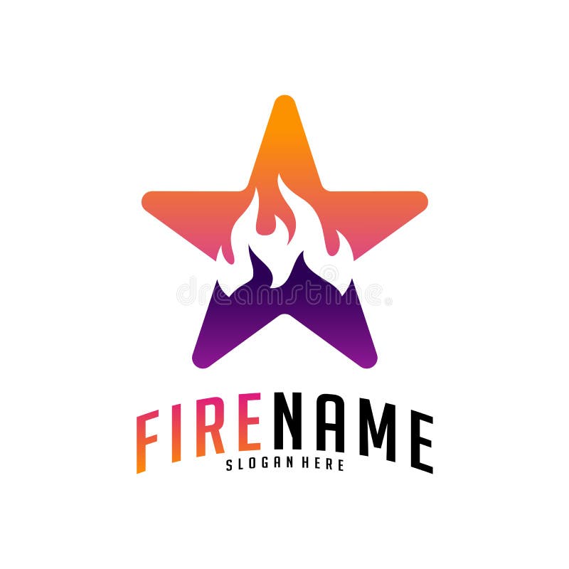 Fire Stars Logo Vector. Logo Design Inspiration Vector Icons Stock ...