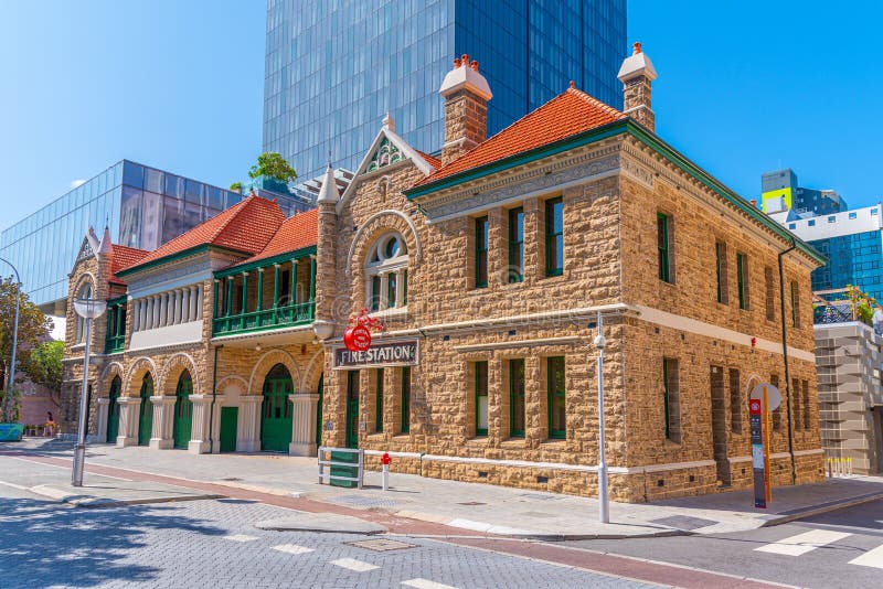 Fire Station Building in Perth, Australia Editorial Image - Image of ...