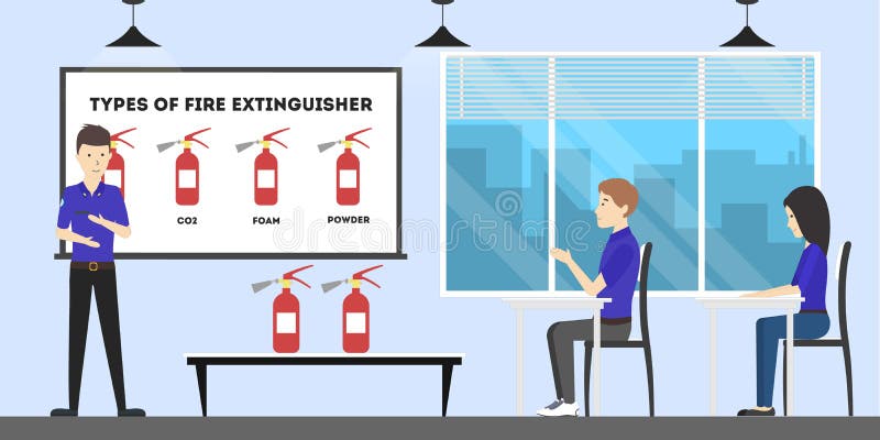 Fire station interior set. stock vector. Illustration of emergency ...