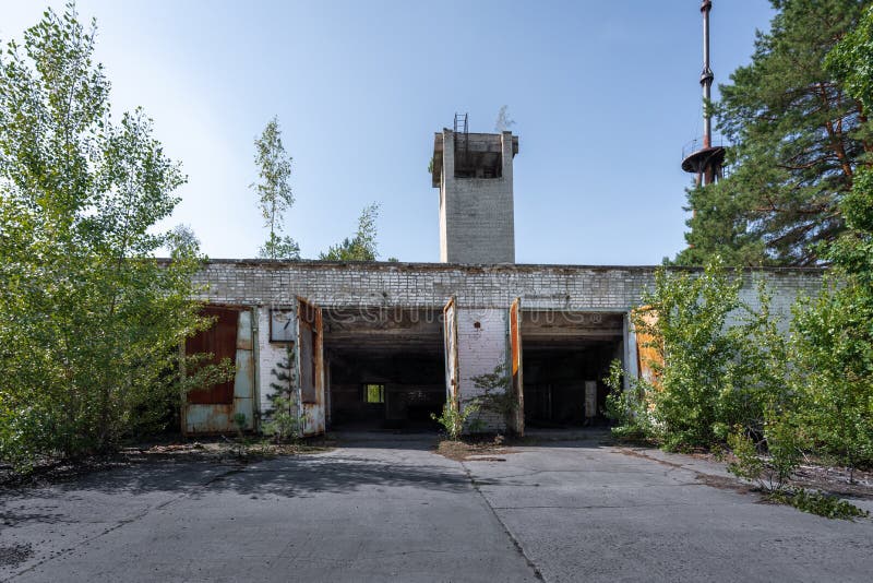 Fire Station - Pripyat, Chernobyl Exclusion Zone, Ukraine Stock Image ...