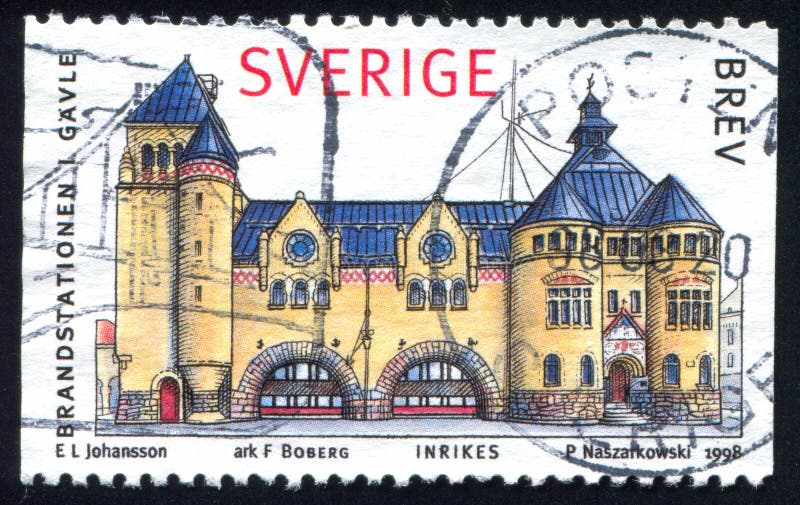 Fire station editorial stock image. Image of brick, sweden - 363276789