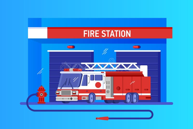 Fire Truck Response Stock Illustrations – 545 Fire Truck Response Stock ...