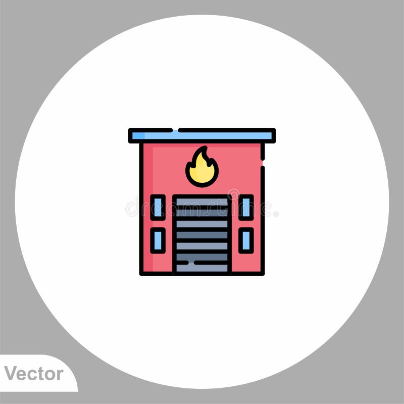 Fire Station Sign Stock Illustrations – 4,984 Fire Station Sign Stock ...