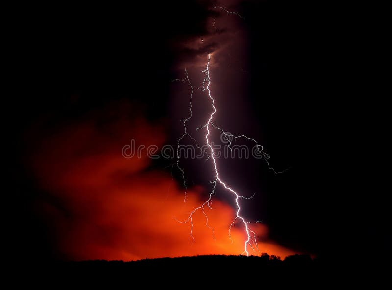 Fire storm stock image. Image of water, storm, atmosphere - 5379199